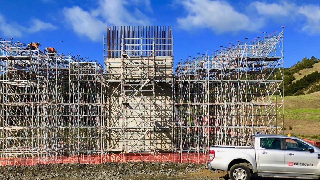 Caledonia Falsework NX2 Pier B - Layher. The Scaffolding System.