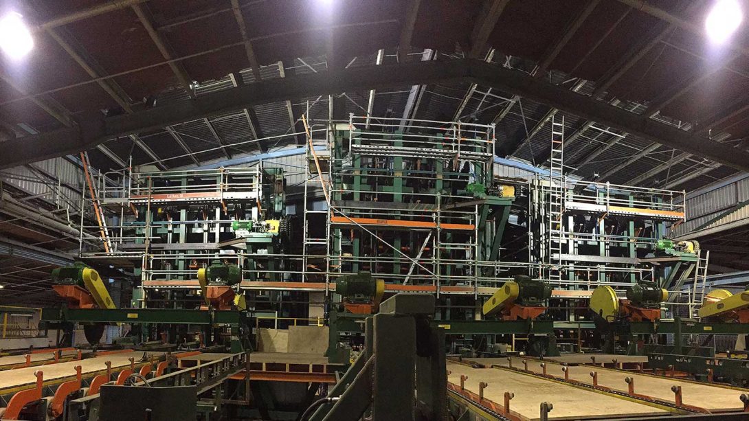 Electric Timber Mill Access - Layher. The Scaffolding System.