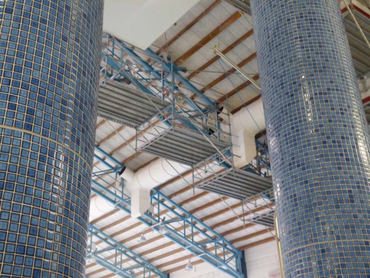 Scaffold Arches - Kilbirnie Swimming Pool - Layher. The Scaffolding System.