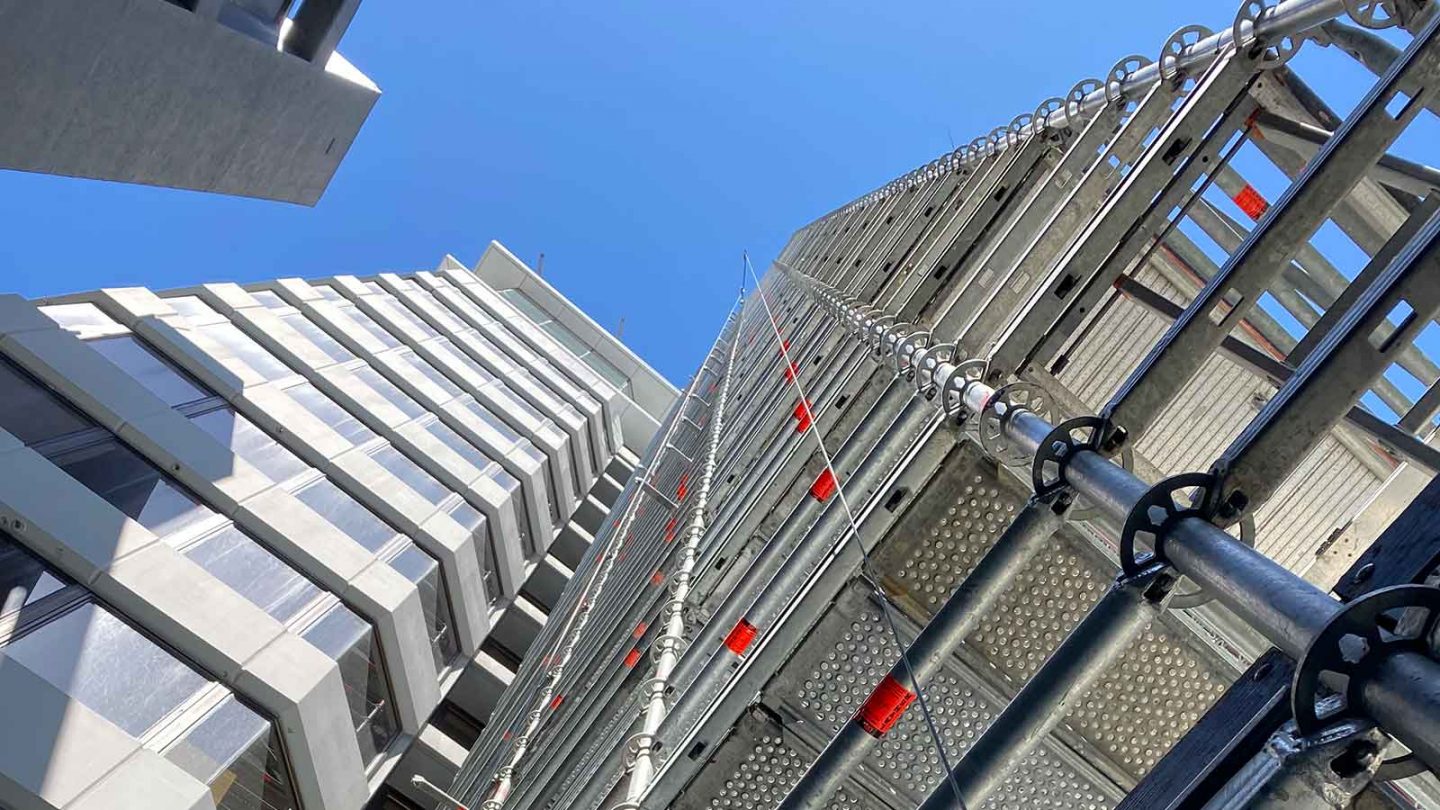 Vertex Scaffolding Griffin's Tower - Layher. The Scaffolding System.