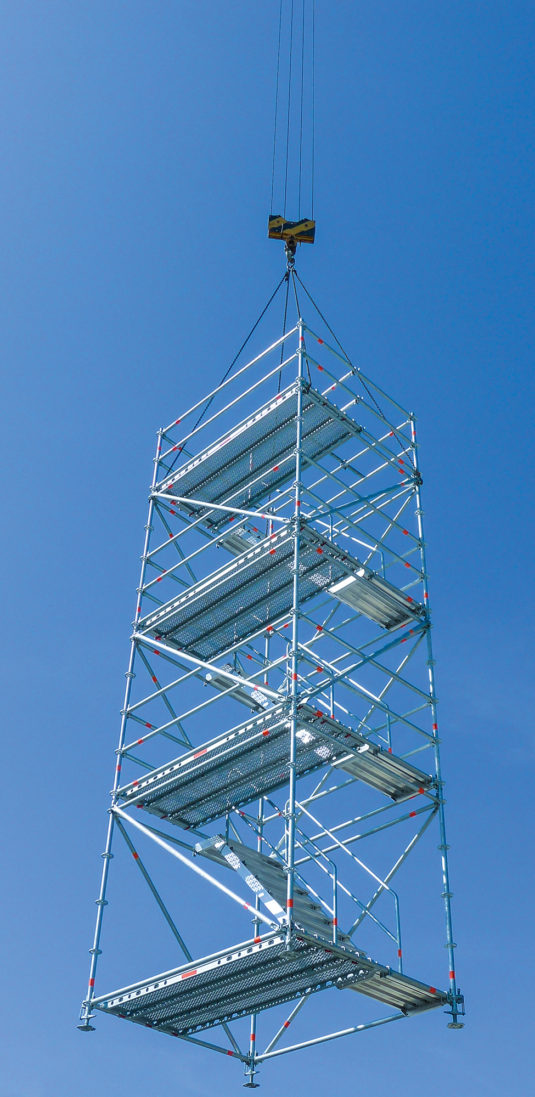 Temporary Stair Solutions - Layher. The Scaffolding System. Temporary Stair Solutions - Layher. The Scaffolding System.
