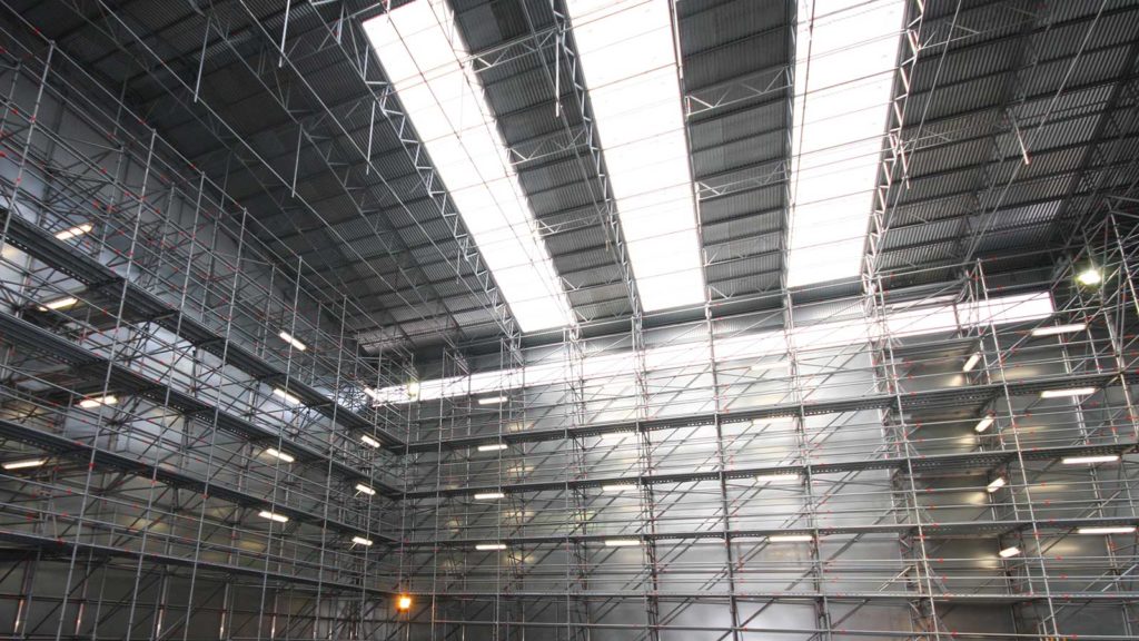 Steel Cassette Roof System - Layher. The Scaffolding System.