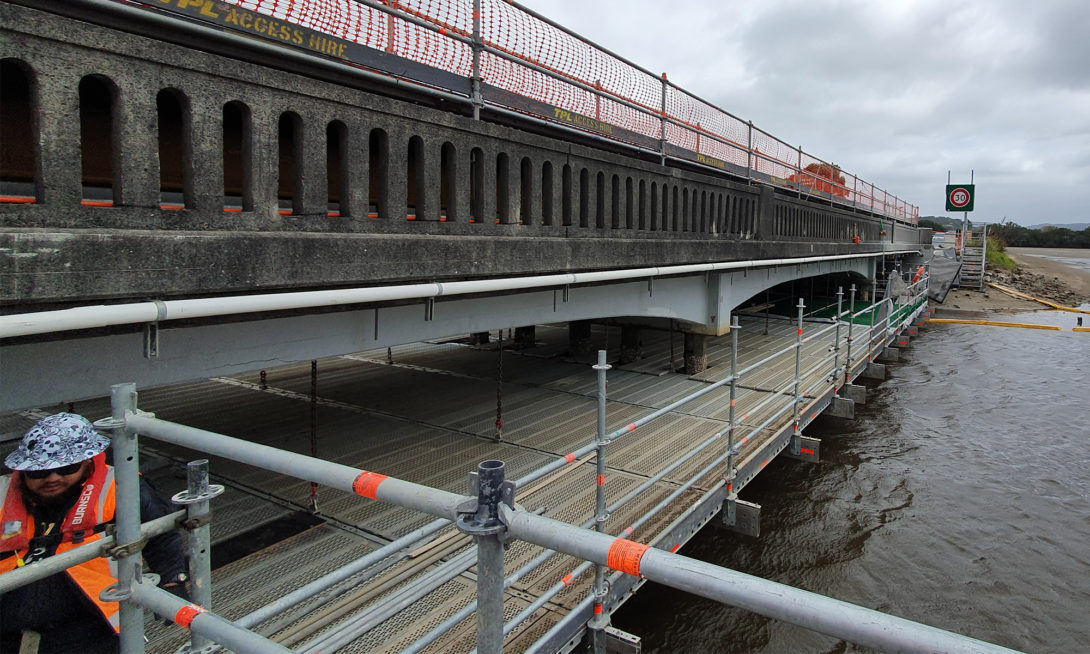 Innovative FlexBeam bridge scaffold - Layher. The Scaffolding System.