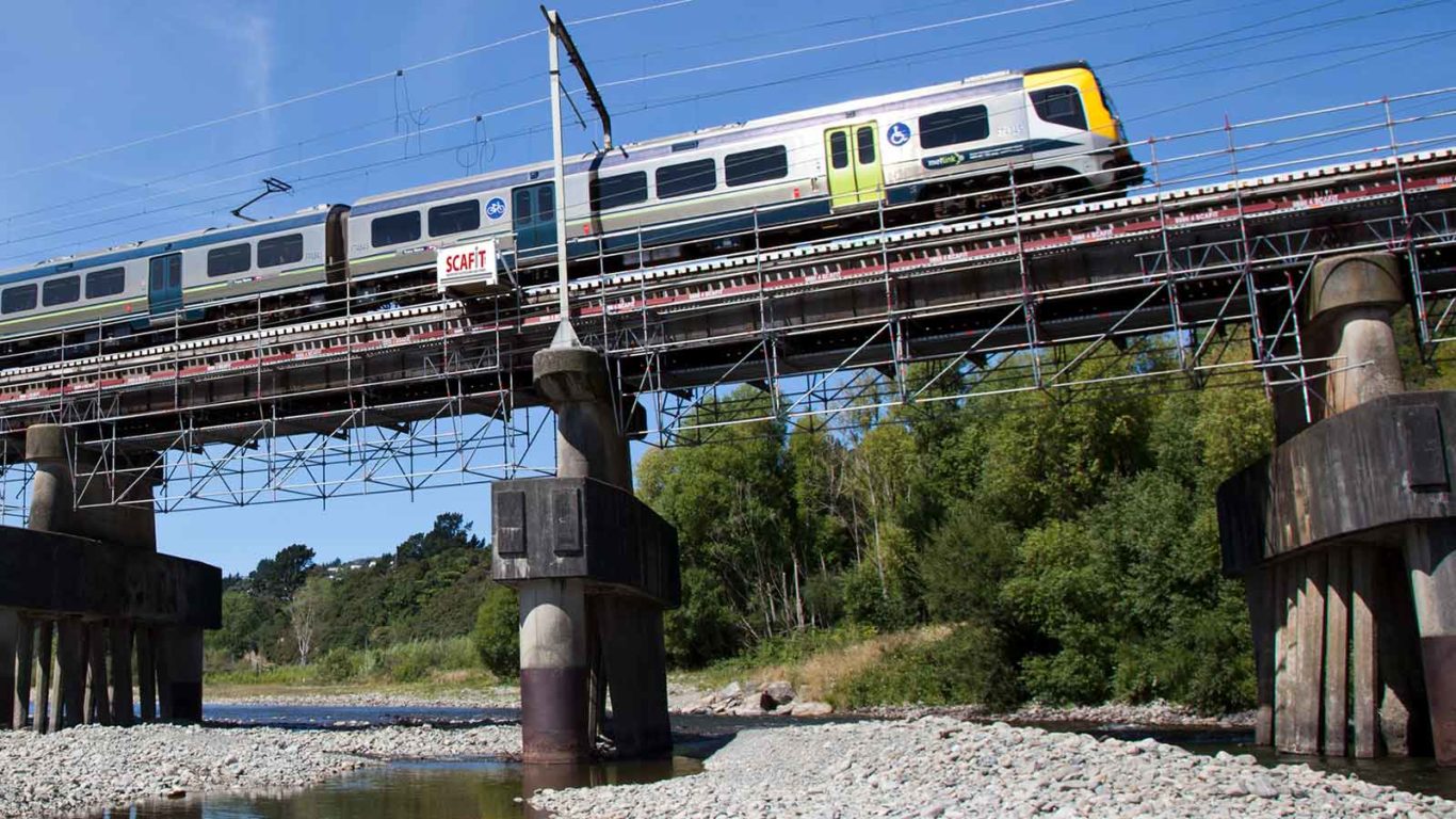Wellington Rail Network Upgrade - Layher. The Scaffolding System.